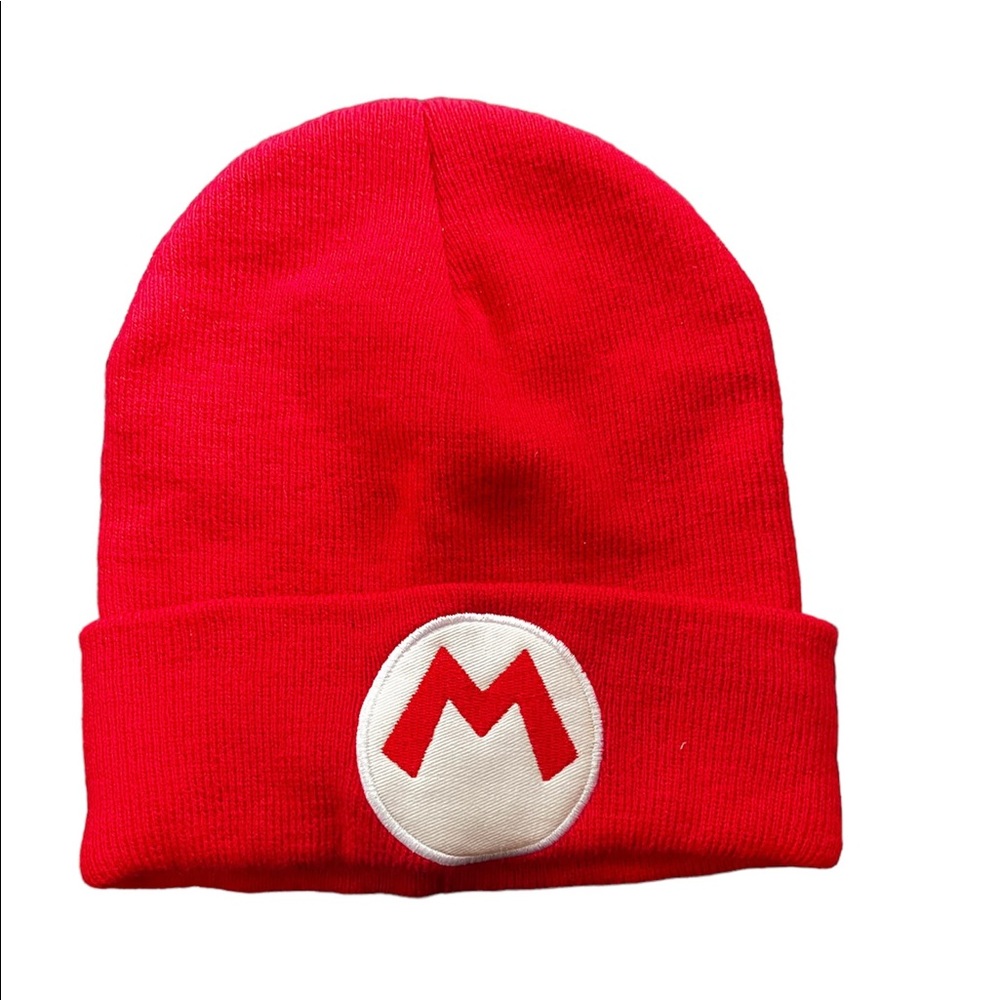 2017 Culturefly Super Mario Bros Beanie Red Knit Hat … - Gem